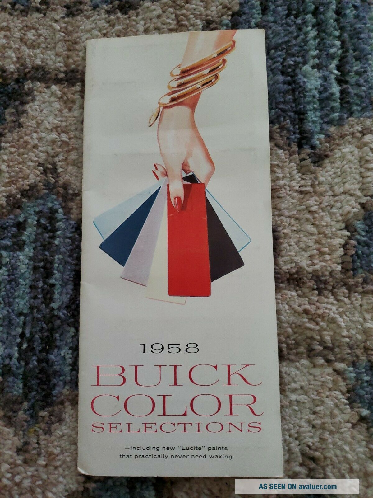 Vintage 1958 Buick Full Color Fold Out Model Brochure Dealer Showroom ...