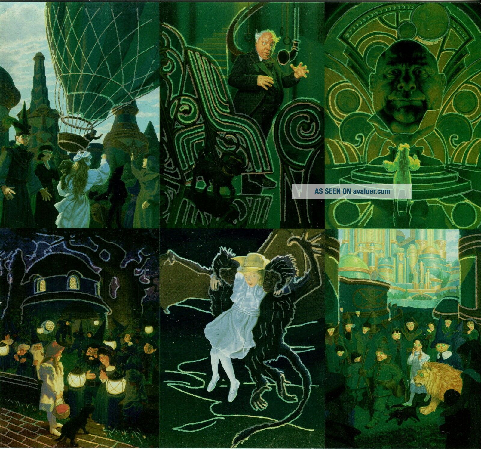 GREG & TIM HILDEBRANDT SEPARATE & TOGETHER 1995 UNCUT PRESS SHEET OF 6 ...