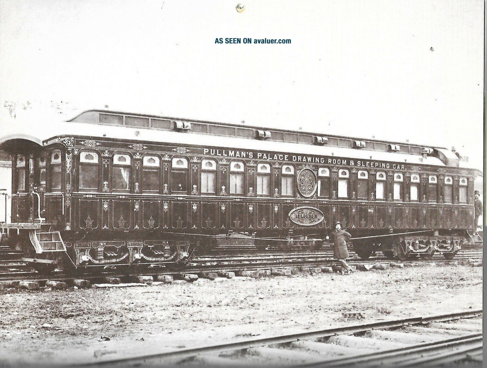 Vintage 1980 Railroad Calendar Picture November Pullman Palace Sleeping ...