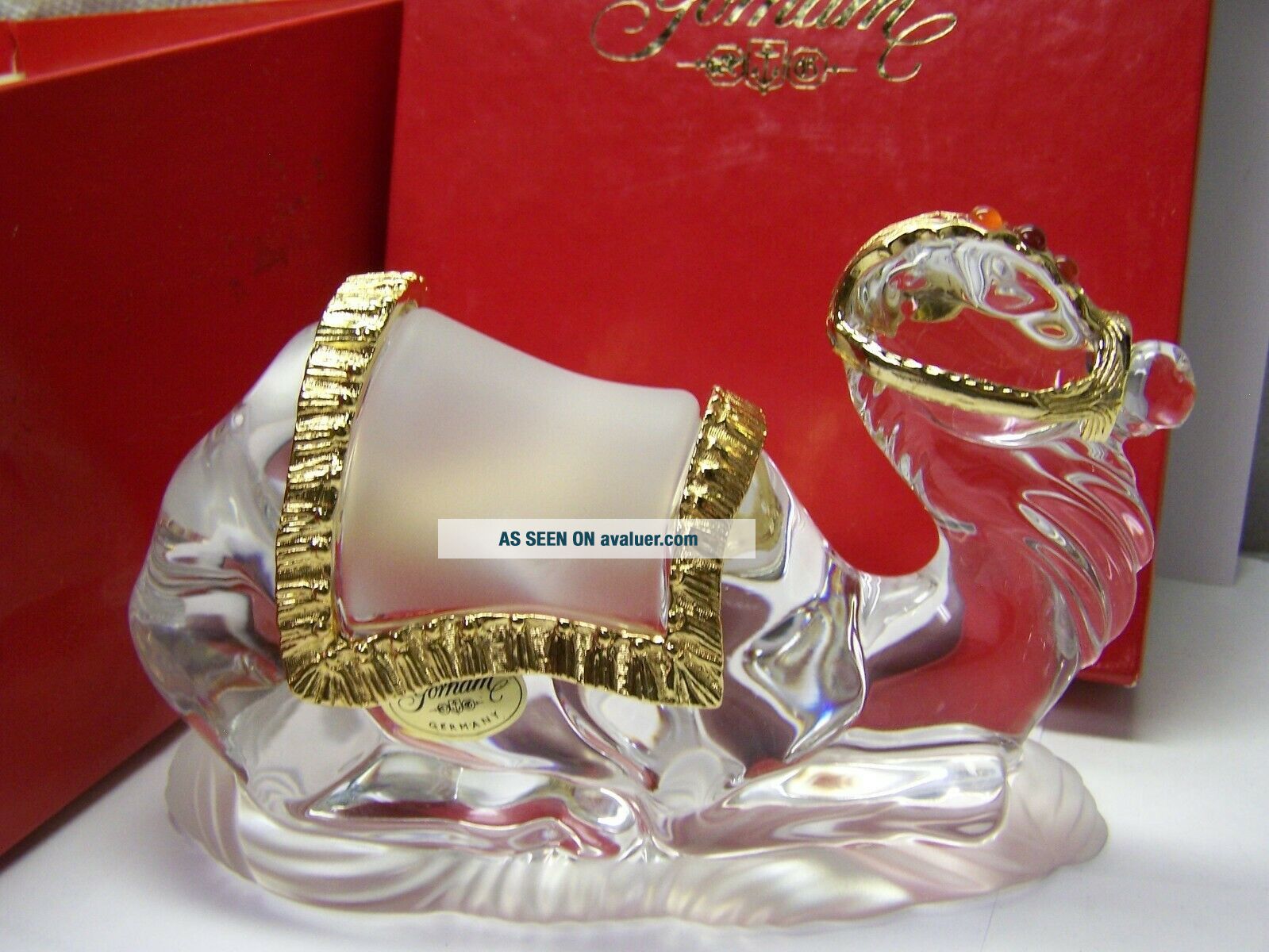 Gorham Crystal NATIVITY Camel 24K Gold Plated With Box Cond. | #4300510
