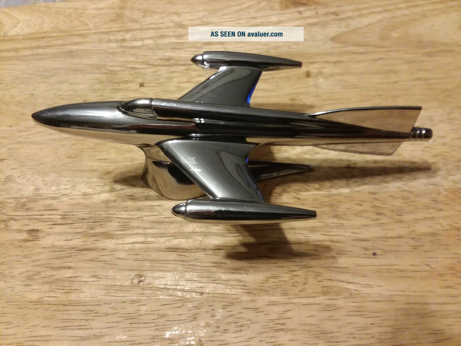 Vintage CHROME JET Fender Ornament Harley Knucklehead Panhead UL VL JD ...
