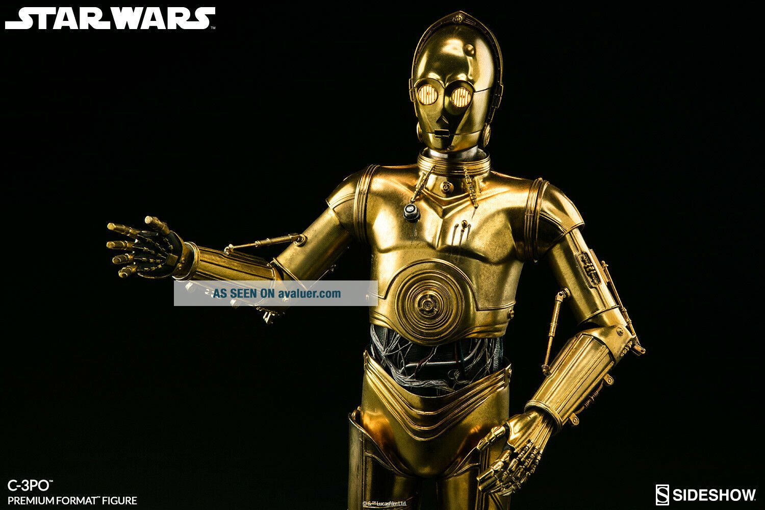 SIDESHOW STAR WARS C - 3PO PREMIUM FORMAT FIGURE STATUE BUST ROBOT ...