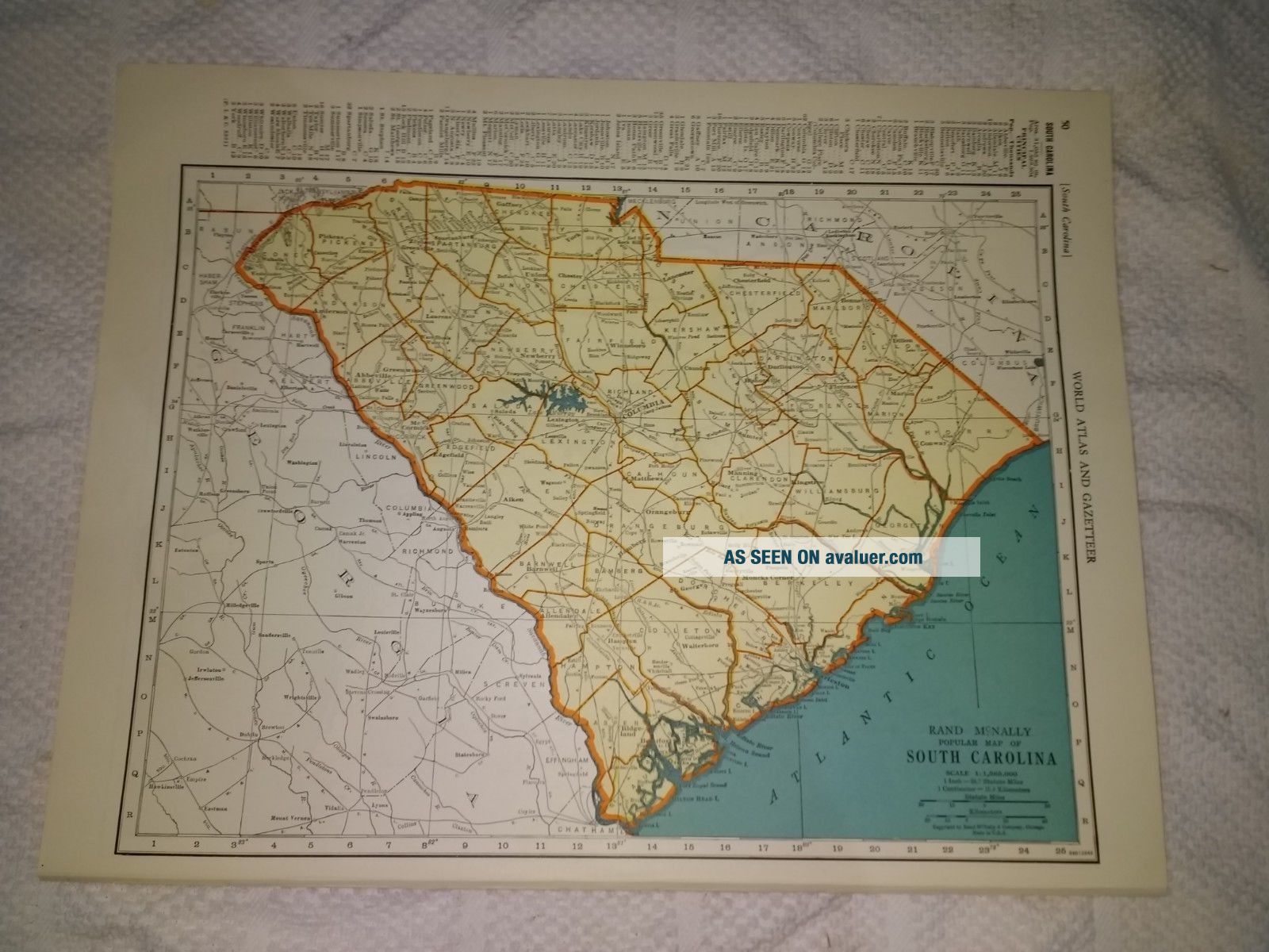 1942 Railroad Map Of South Carolina W Railroad Map Of Rhode Island On ...