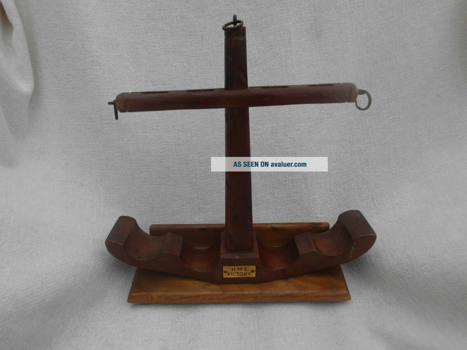 HMS VICTORY SHIPS ANCHOR SMOKING PIPE RACK STAND By TALLENT OLD BOND ...