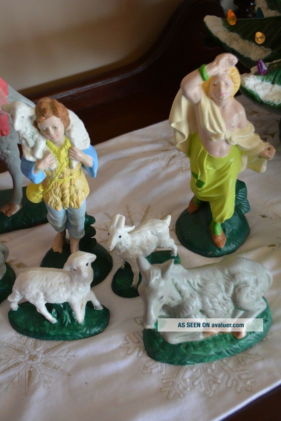 VTG Atlantic Mold 17pc Christmas Nativity Scene Ceramic Hand - Painted ...