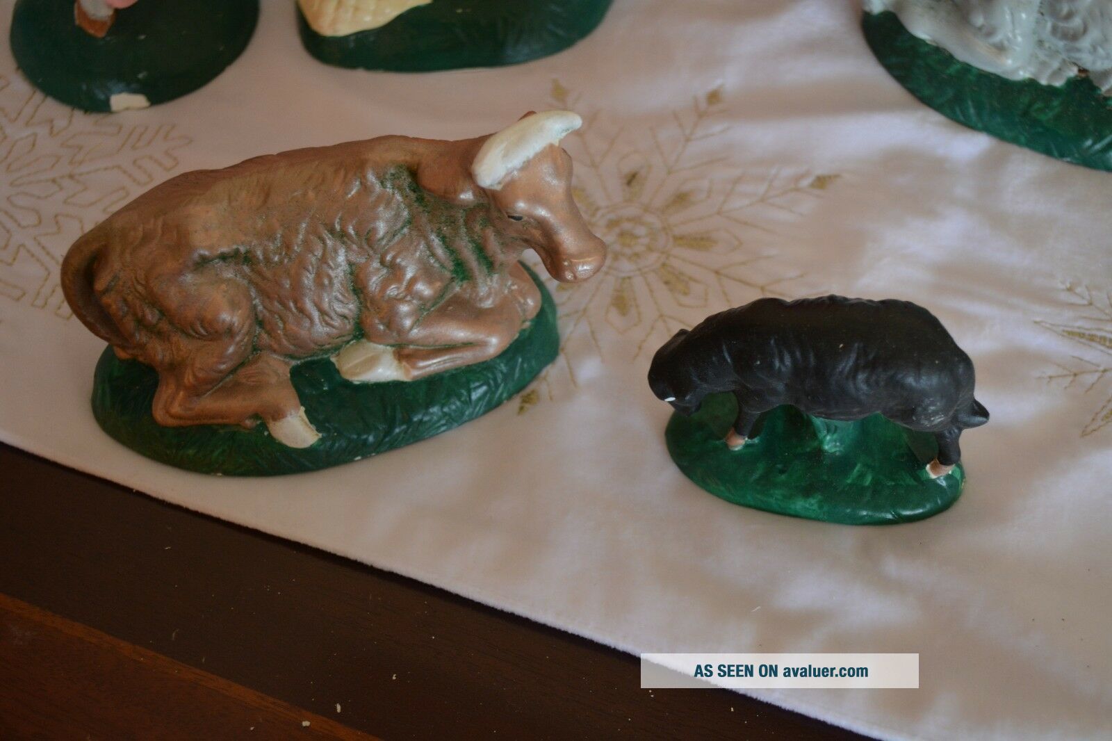 VTG Atlantic Mold 17pc Christmas Nativity Scene Ceramic Hand - Painted ...