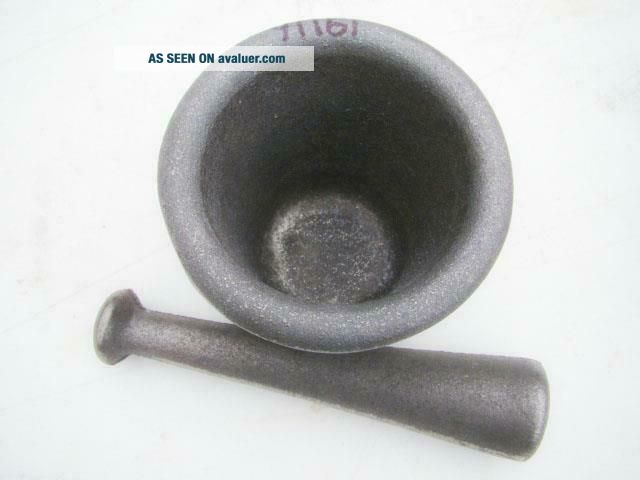 Cast Iron Mortar Pestle Rock - Ore Crusher - Pulverizer - Assay - Gold ...