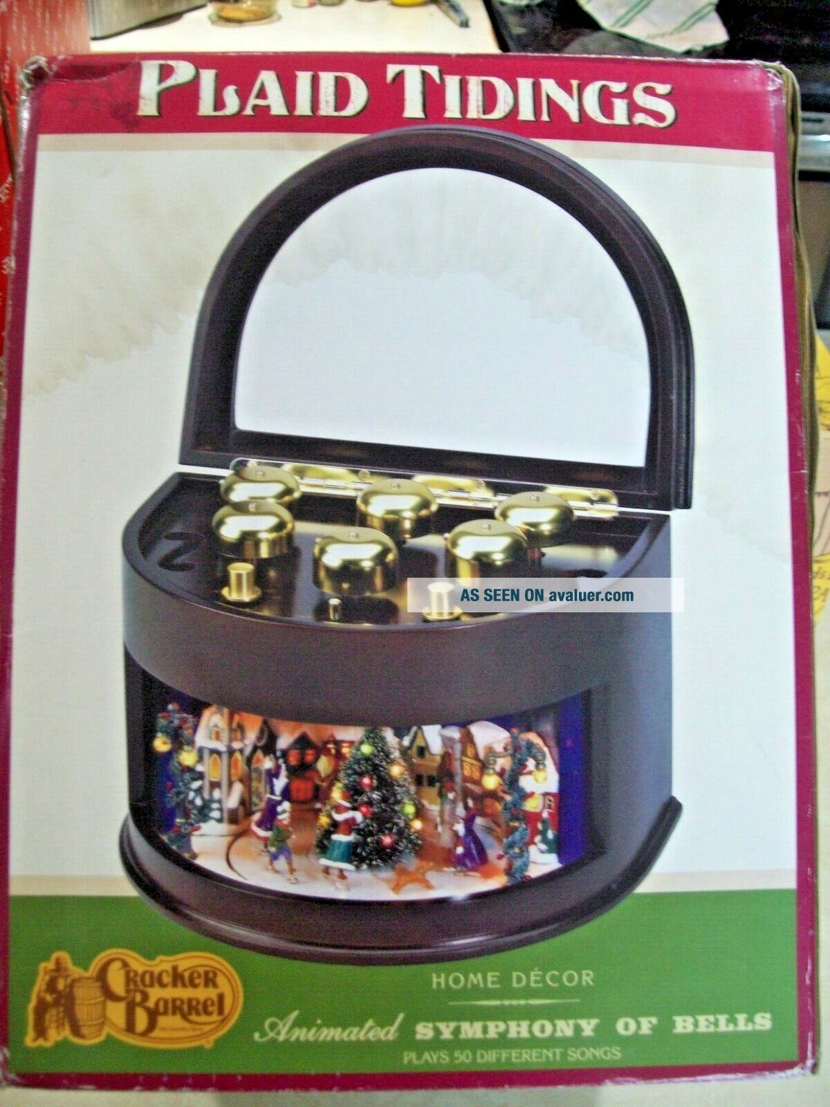 Cracker Barrel Plaid Tidings Animated Mr. Christmas Symphony Of Bells ...