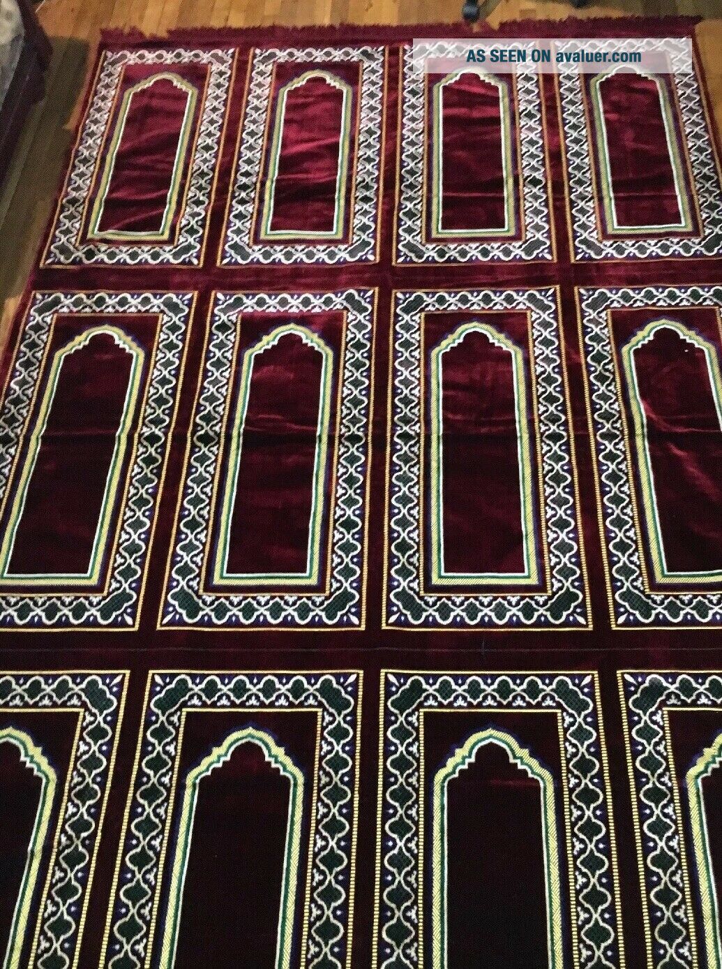 Islamic Janamaz 12 Person Prayer Rug Muslim Islam Rugs Namaz | #4350462