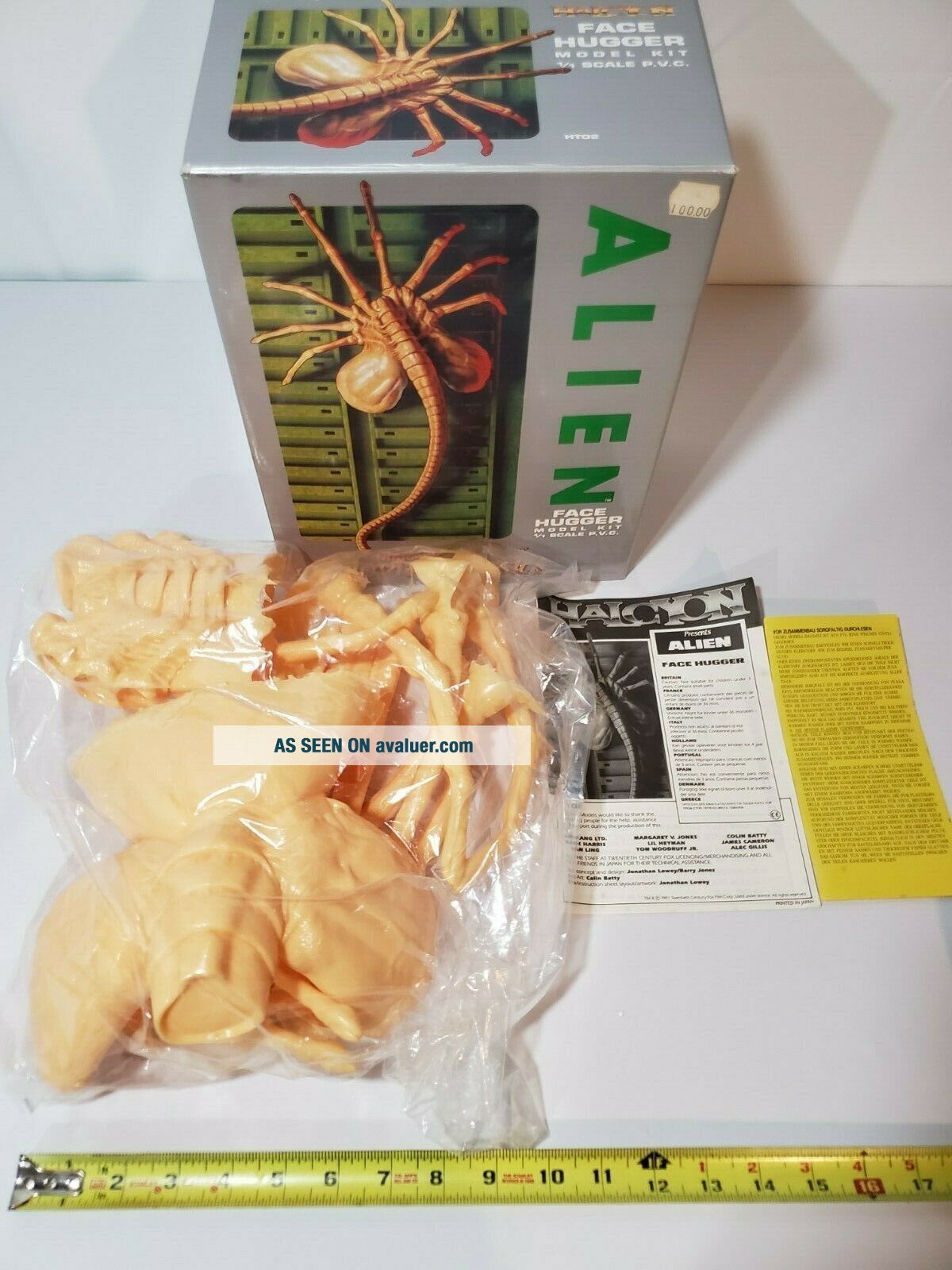 ALIEN Face Hugger 1991 Halcyon Movie Classics 1:1 Scale PVC Model Kit ...