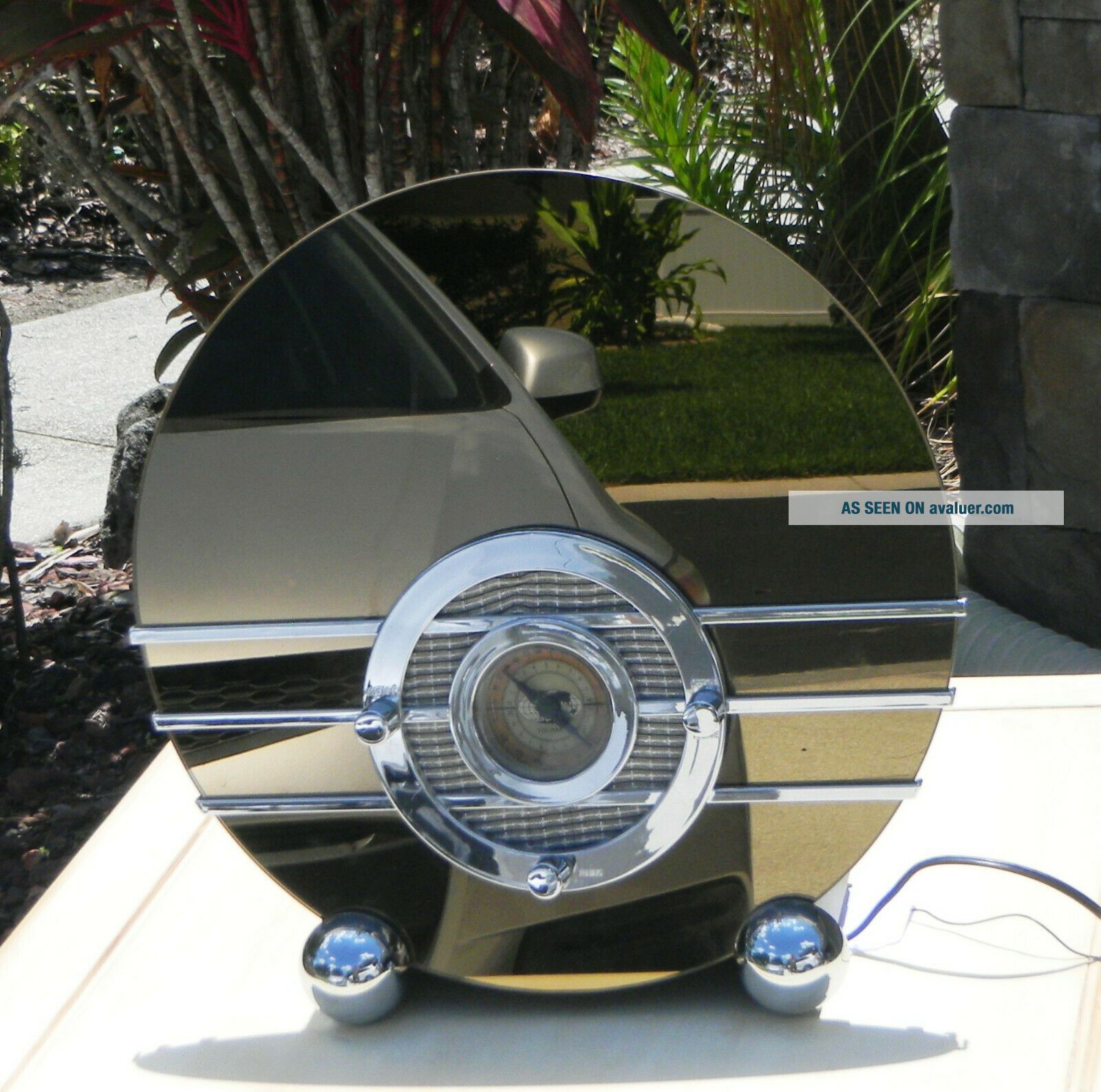 THOMAS TPC - 109 Museum Series Mirrored AM/FM/Cassette Radio - ART DECO ...