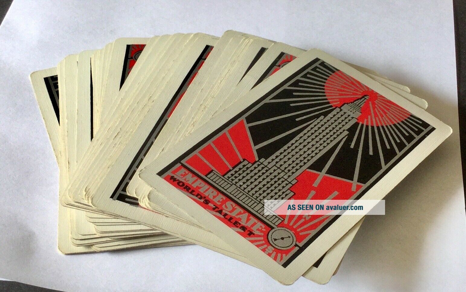 GOREGEOUS 1930s Art Deco Empire State Building Playing Cards York City ...