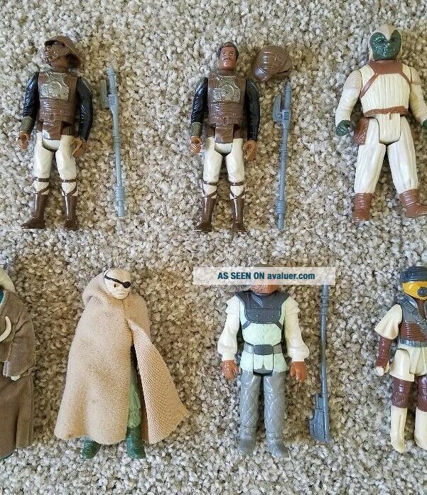 13 Vintage STAR WARS Jabba Palace Action Figures Weequay Lando Bib Lea ...