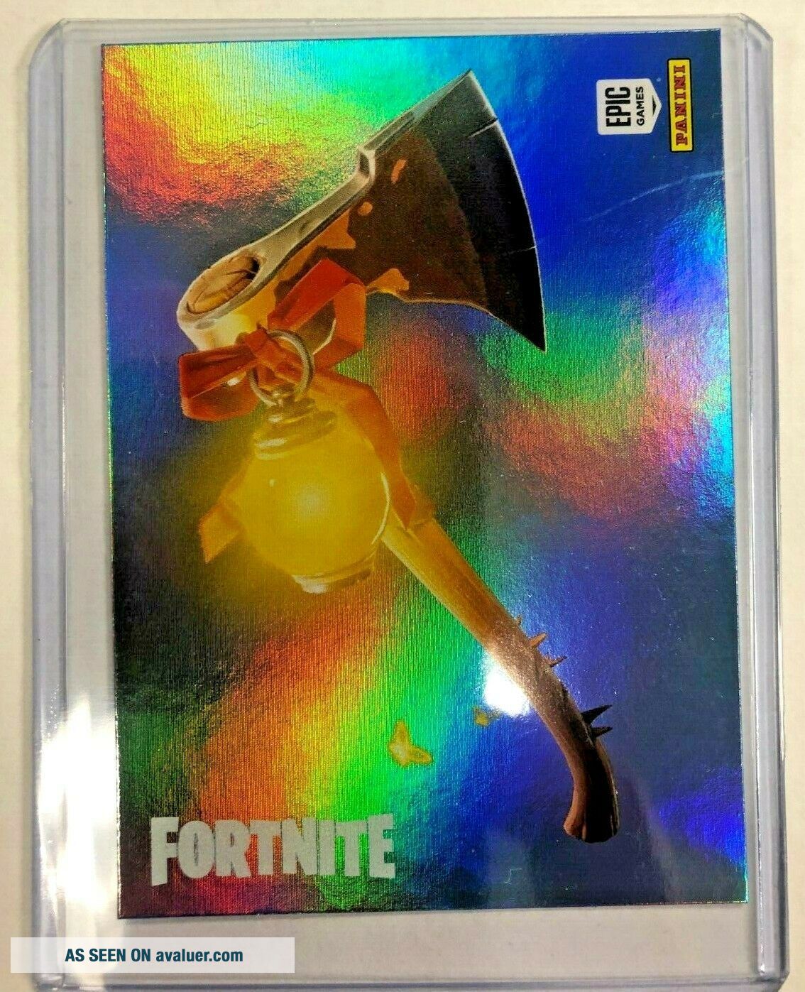 2019 Panini FORTNITE Trading Foil Card Guiding Glow Rare Harvesting ...