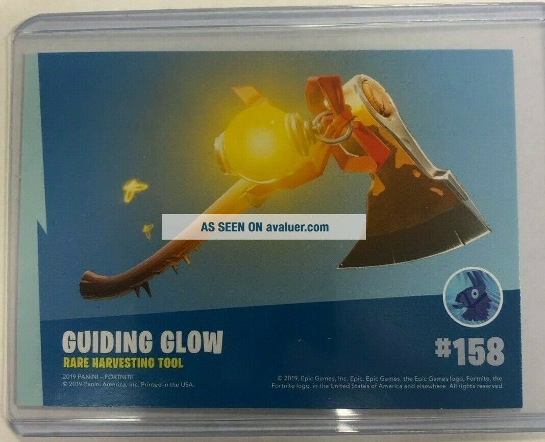 2019 Panini FORTNITE Trading Foil Card Guiding Glow Rare Harvesting ...