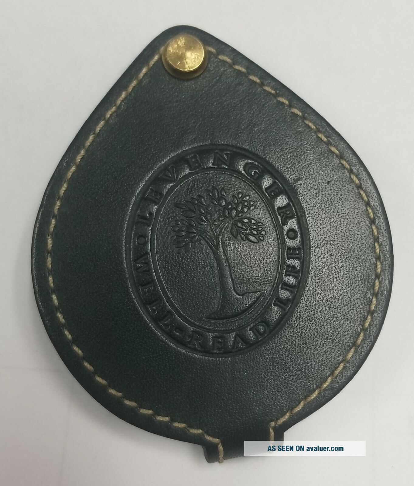 Vintage Levenger Magnifying Glass Green Leather Eschenbach W Germany ...