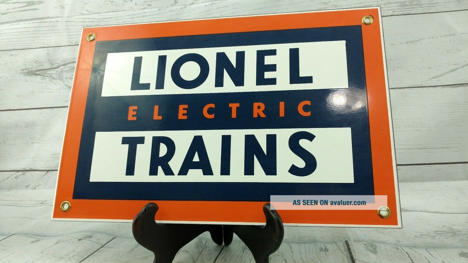 Lionel Electric Trains Vintage Porcelain Enameled Advertising Sign 12 ...