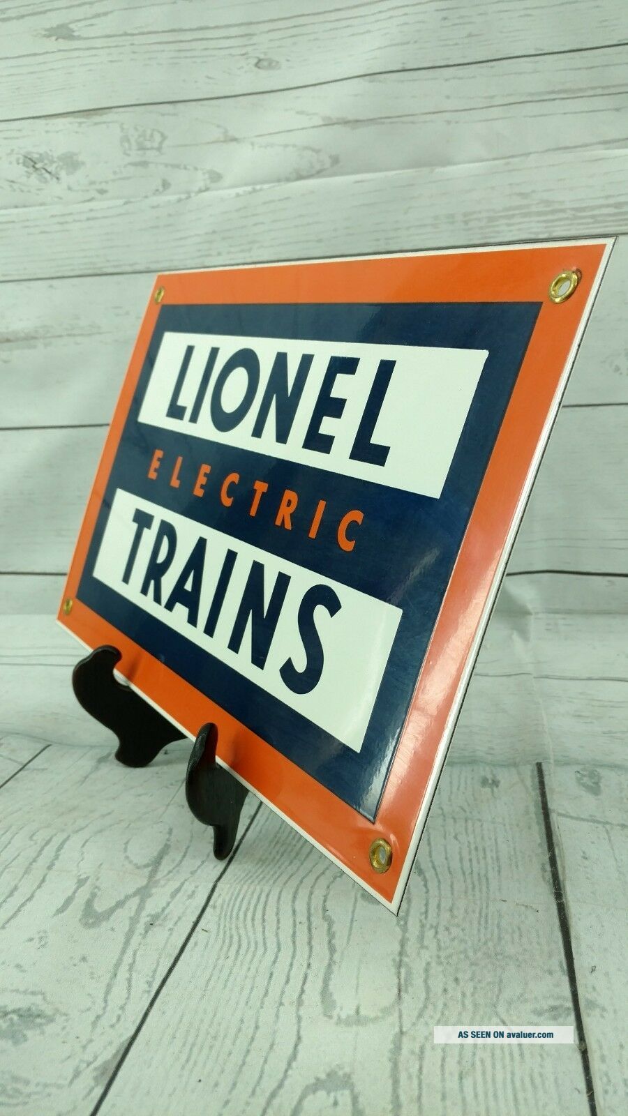 Lionel Electric Trains Vintage Porcelain Enameled Advertising Sign 12 ...