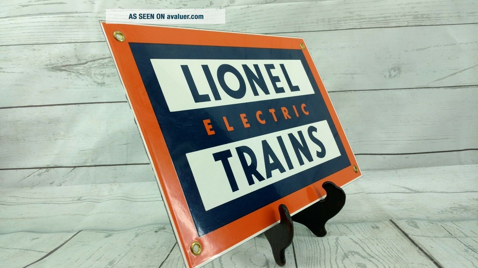 Lionel Electric Trains Vintage Porcelain Enameled Advertising Sign 12 ...