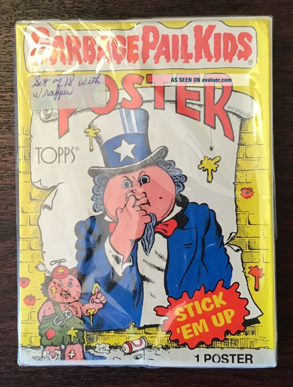 1986 Topps Garbage Pail Kids Posters Complete Set Of 18 With Wrapper ...