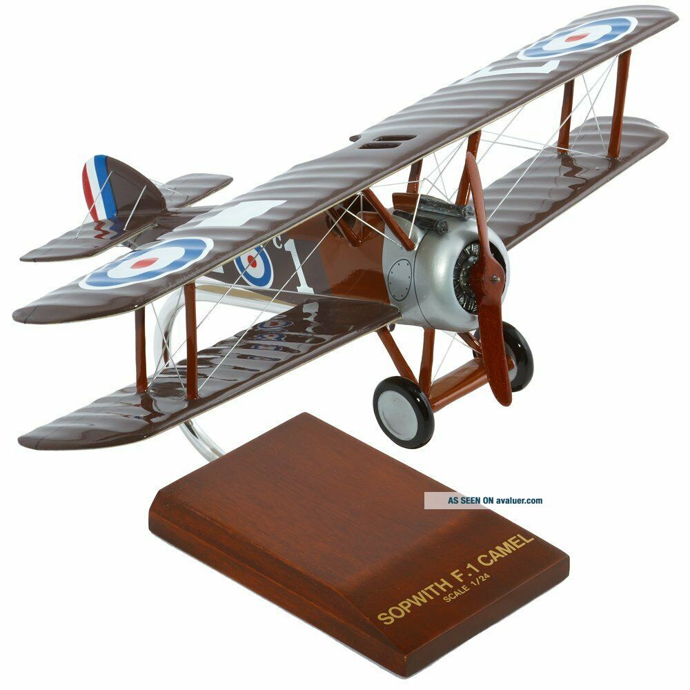 British RAF Sopwith Camel F - 1 Desk Display Model 1/24 WWI Aircraft ES ...