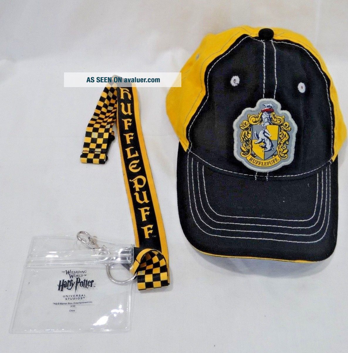 UNIVERSAL STUDIOS HARRY POTTER HUFFLEPUFF CREST SNAP BACK CAP AND ...