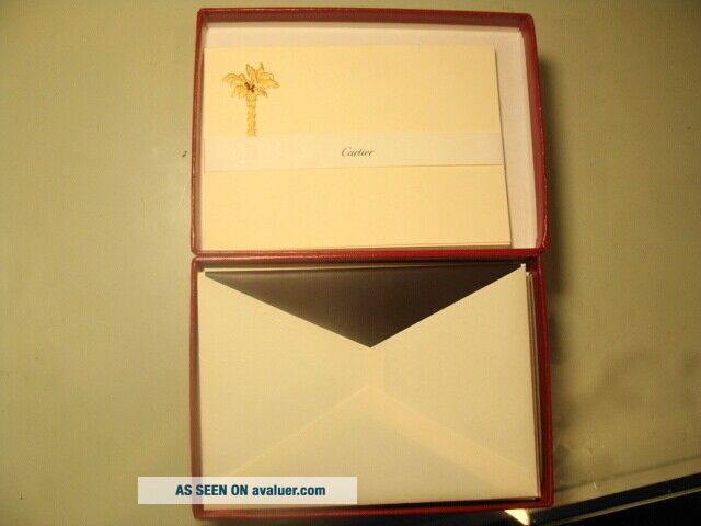 Cartier Palm Tree 10 Stationary Note Cards With Envelopes | #4422649