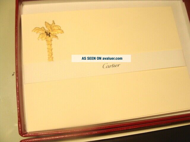 Cartier Palm Tree 10 Stationary Note Cards With Envelopes | #4422649