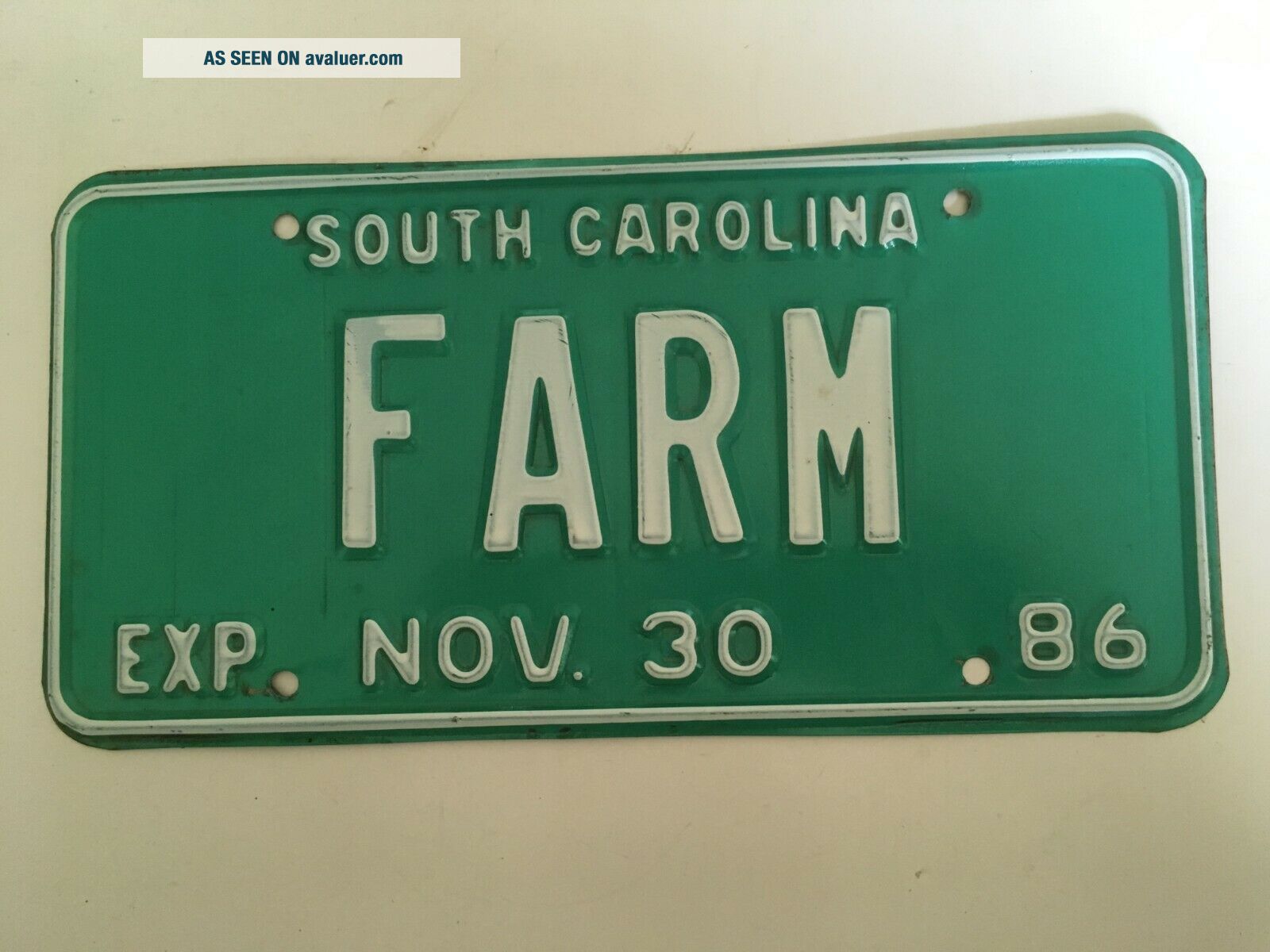Vanity License Plate FARM Agriculture Ranch Rancher Farmer South ...