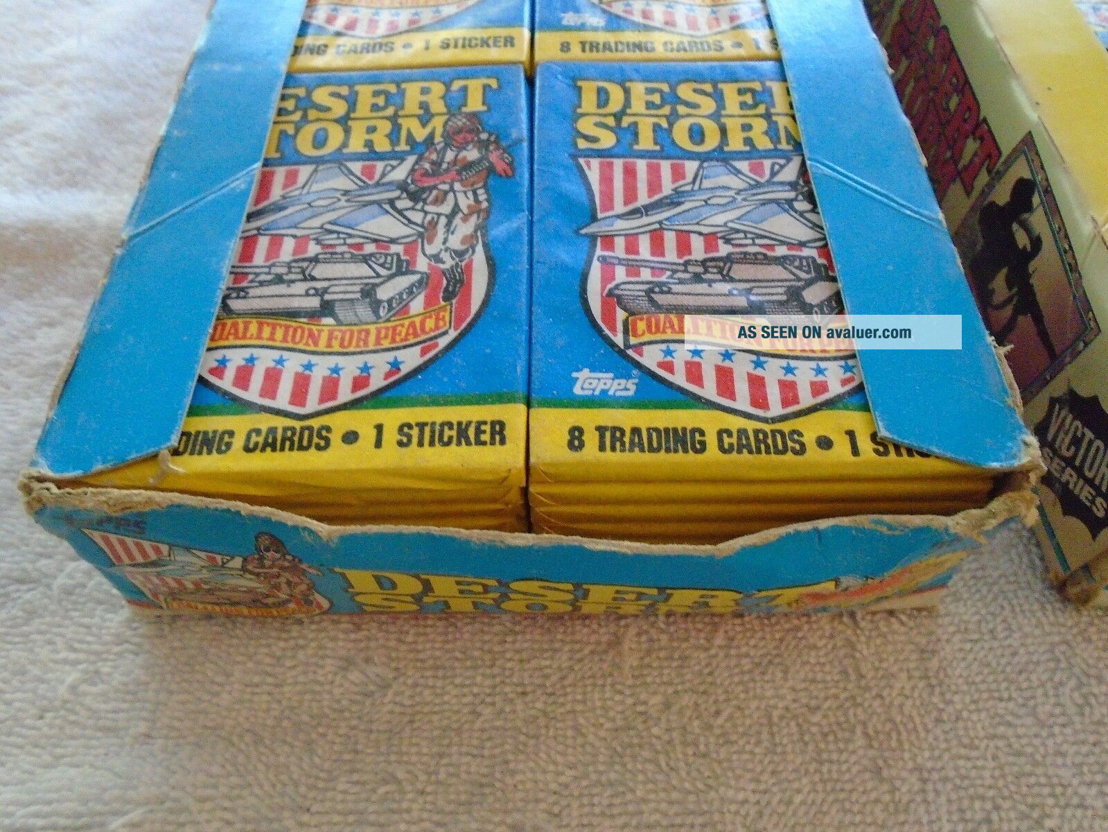 2 BOXES 1991 TOPPS DESERT STORM 36 WAX PACKS MILITARY WAR CARDS ...