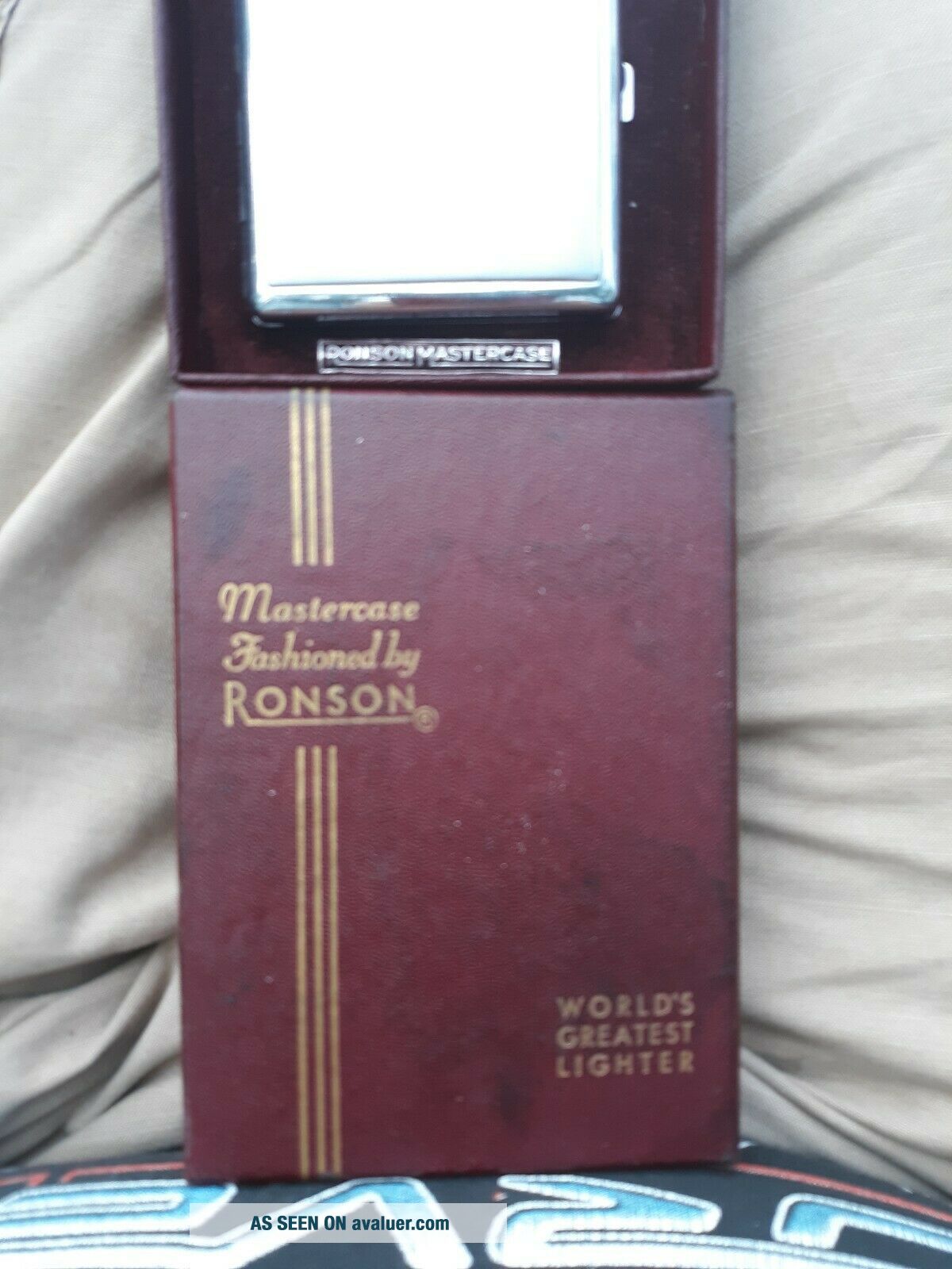 VINTAGE MASTERCASE FASHIONED BY RONSON WORLD ' S GREATEST LIGHTER BOX ...