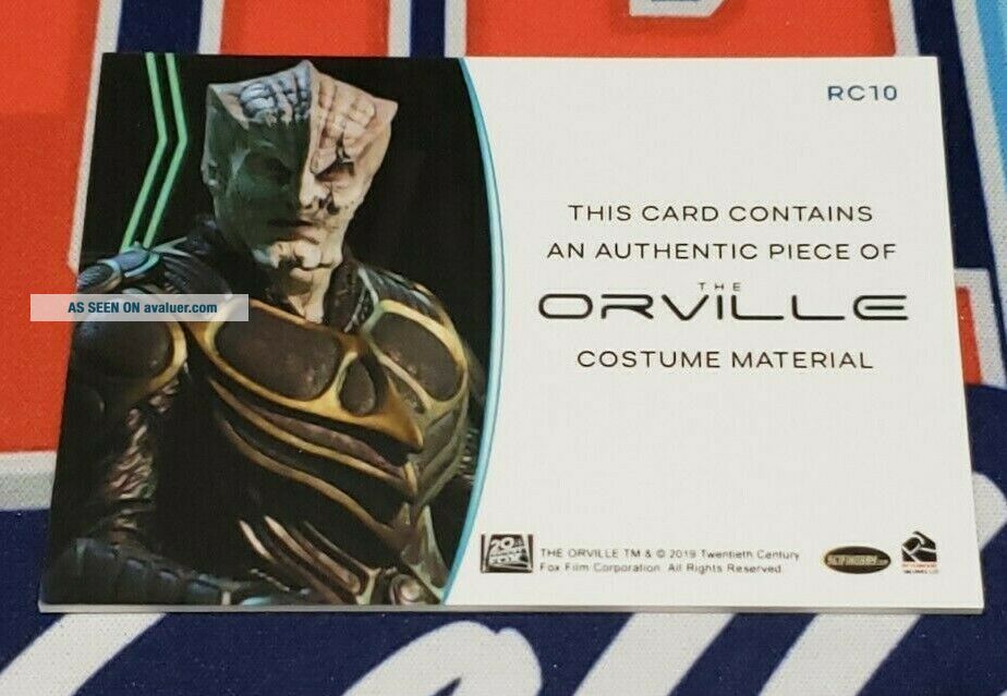 Rittenhouse The Orville Season One Krill Captain Haros Uniform Relic ...