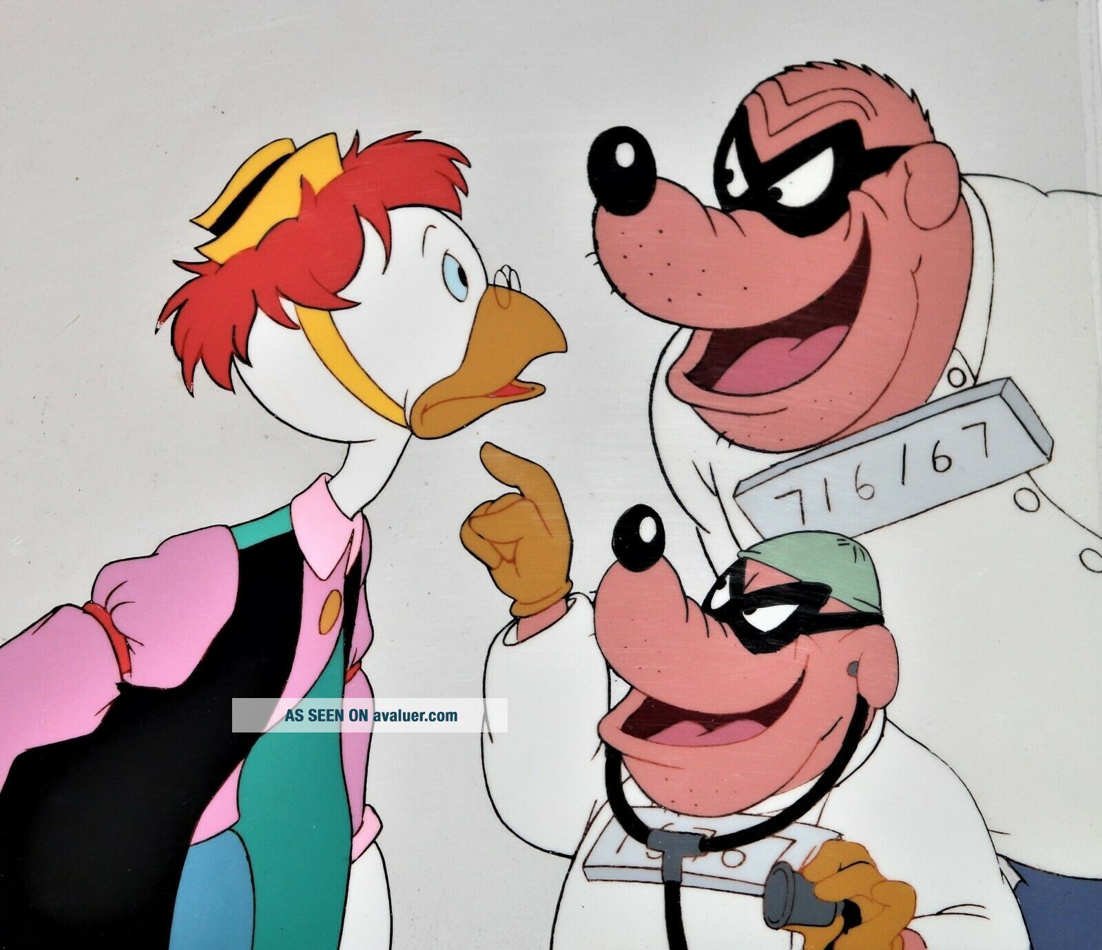 Beagle Boys Gyro Walt Disney DuckTales Production Animation Cel Scrooge ...