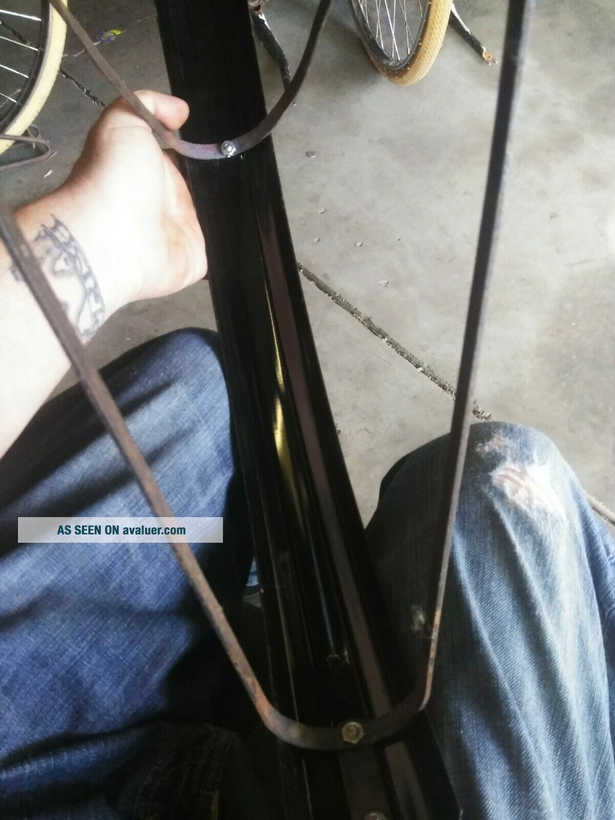 NOS Prewar 28” Black Rain Gutter Fenders For Wood Rim Bicycles With ...