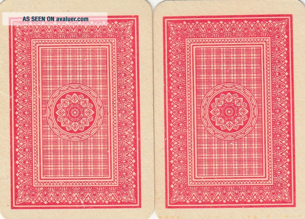 JOKERS - Designs - 2 Old Single Vintage Swap Playing Cards | #4476029
