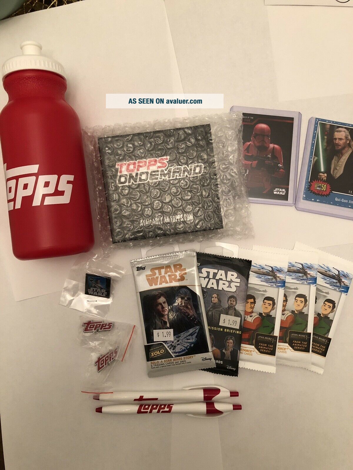 SDCC 2019 Topps Star Wars Power Of The Dark Side Card Set Autograph ...