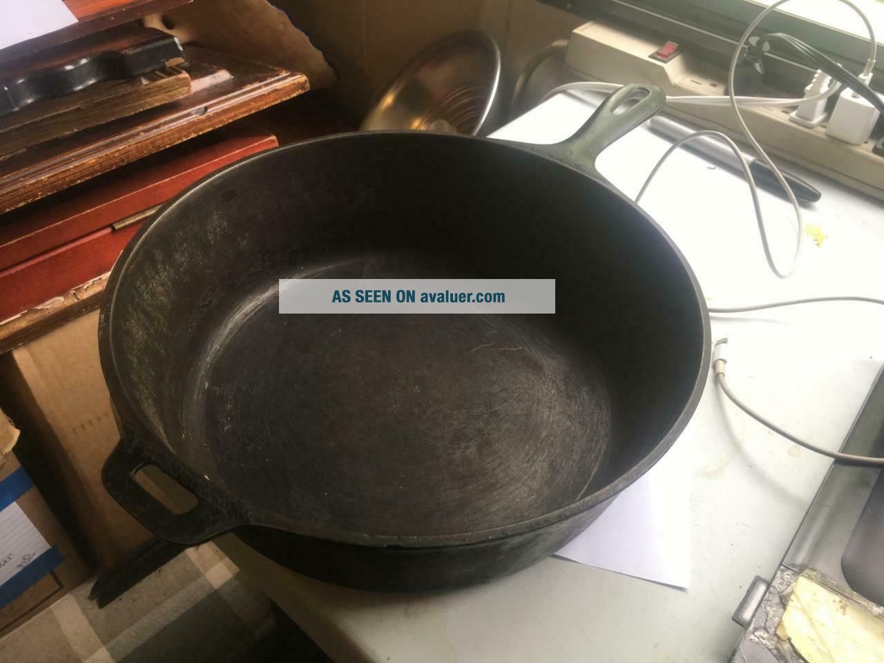 VINTAGE CAST IRON 10 1/2 " CHICKEN FRYER MADE IN USA | #4521531
