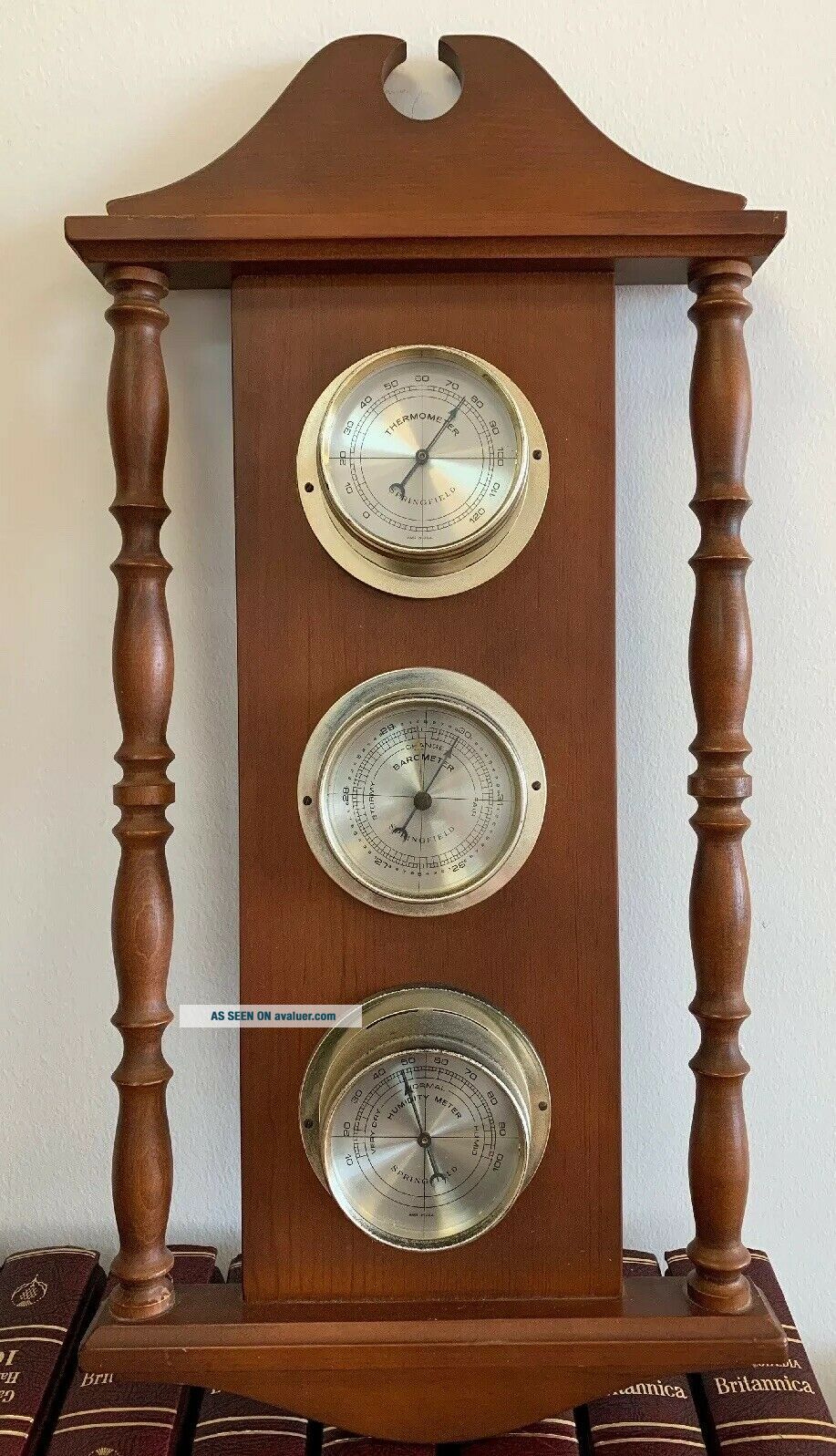Vintage Springfield Instruments Barometer Thermometer Hygrometer Wall ...