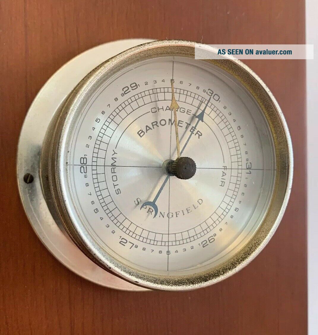 Vintage Springfield Instruments Barometer Thermometer Hygrometer Wall ...