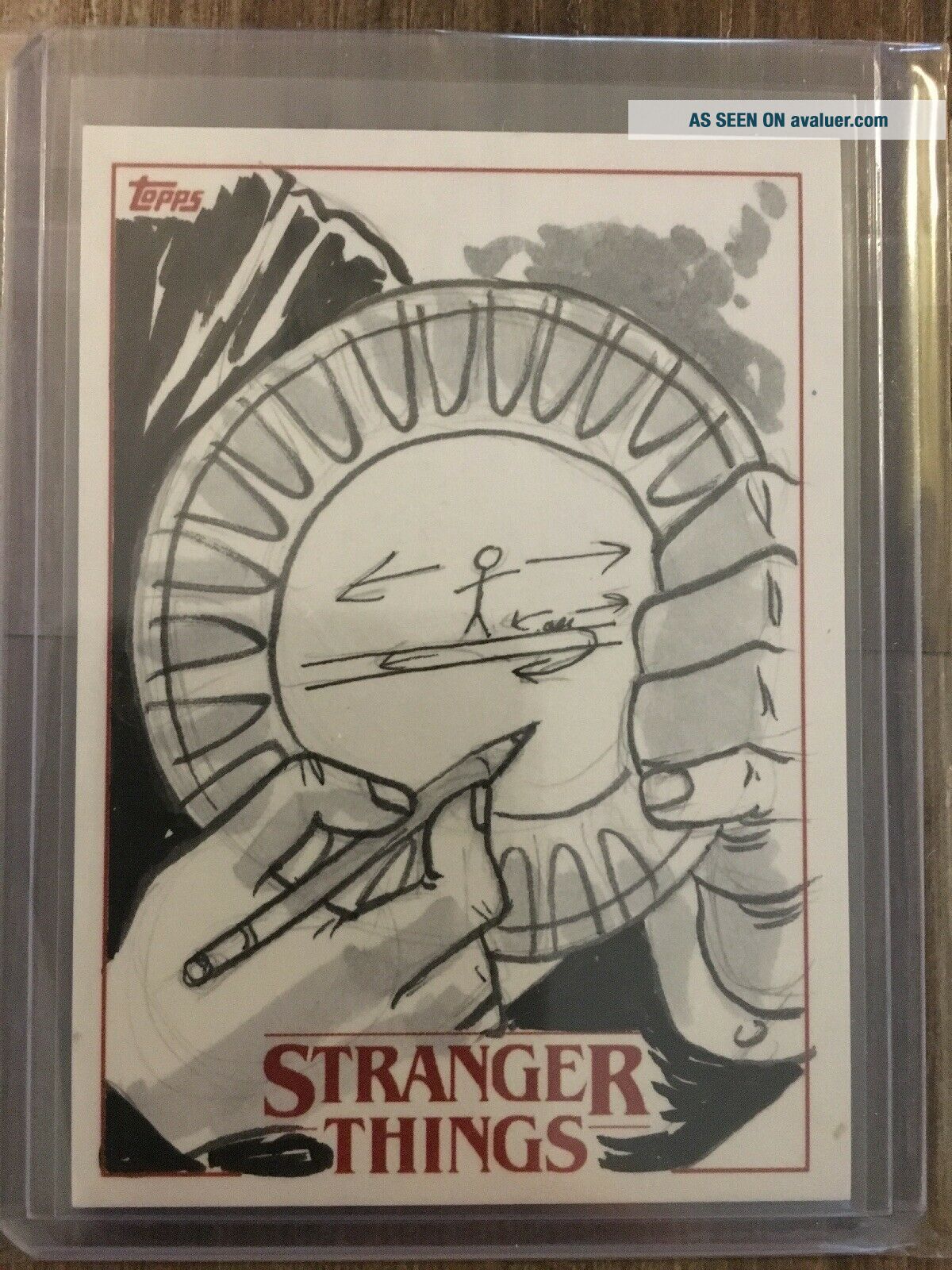 2018 Topps Stranger Things Sketch Card Flea On A Tight Rope Artist Ally ...