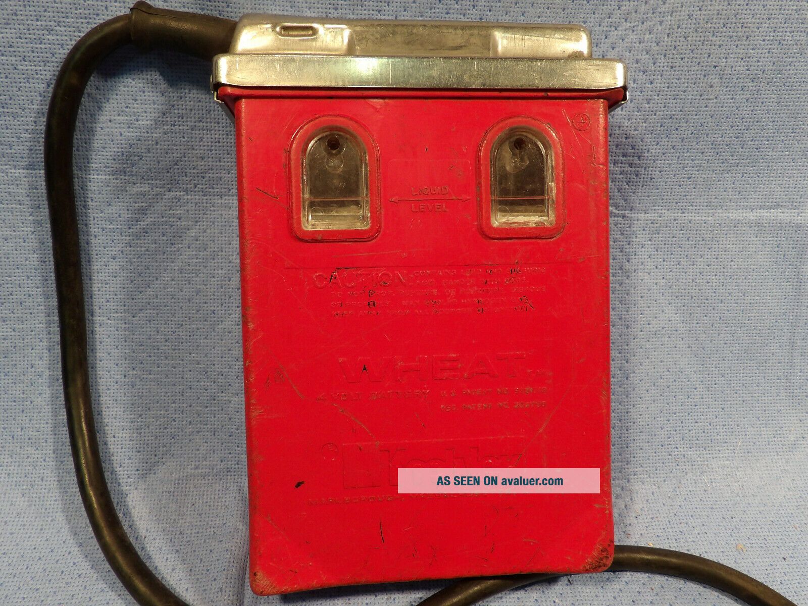 VINTAGE KOHLER WHEAT ELECTRIC MINER CAP LAMP 4 VOLT BATTERY | #4507305