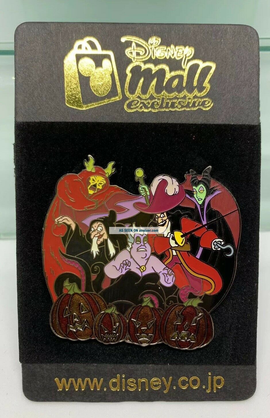 Disney Mall Japan Villains Halloween Pin LE 100 Ursula Hook Old Hag ...
