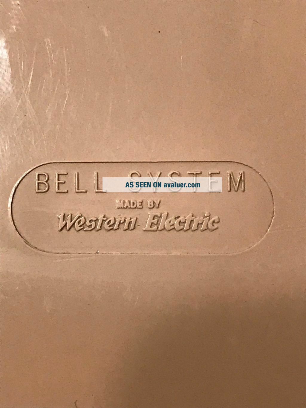 Vintage Western Electric BELL System TELEPHONE Tan Wall ROTARY DIAL ...