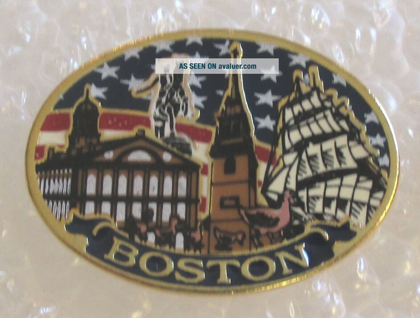 City Of Boston, Massachusetts Tourist Travel Souvenir Collector Pin ...