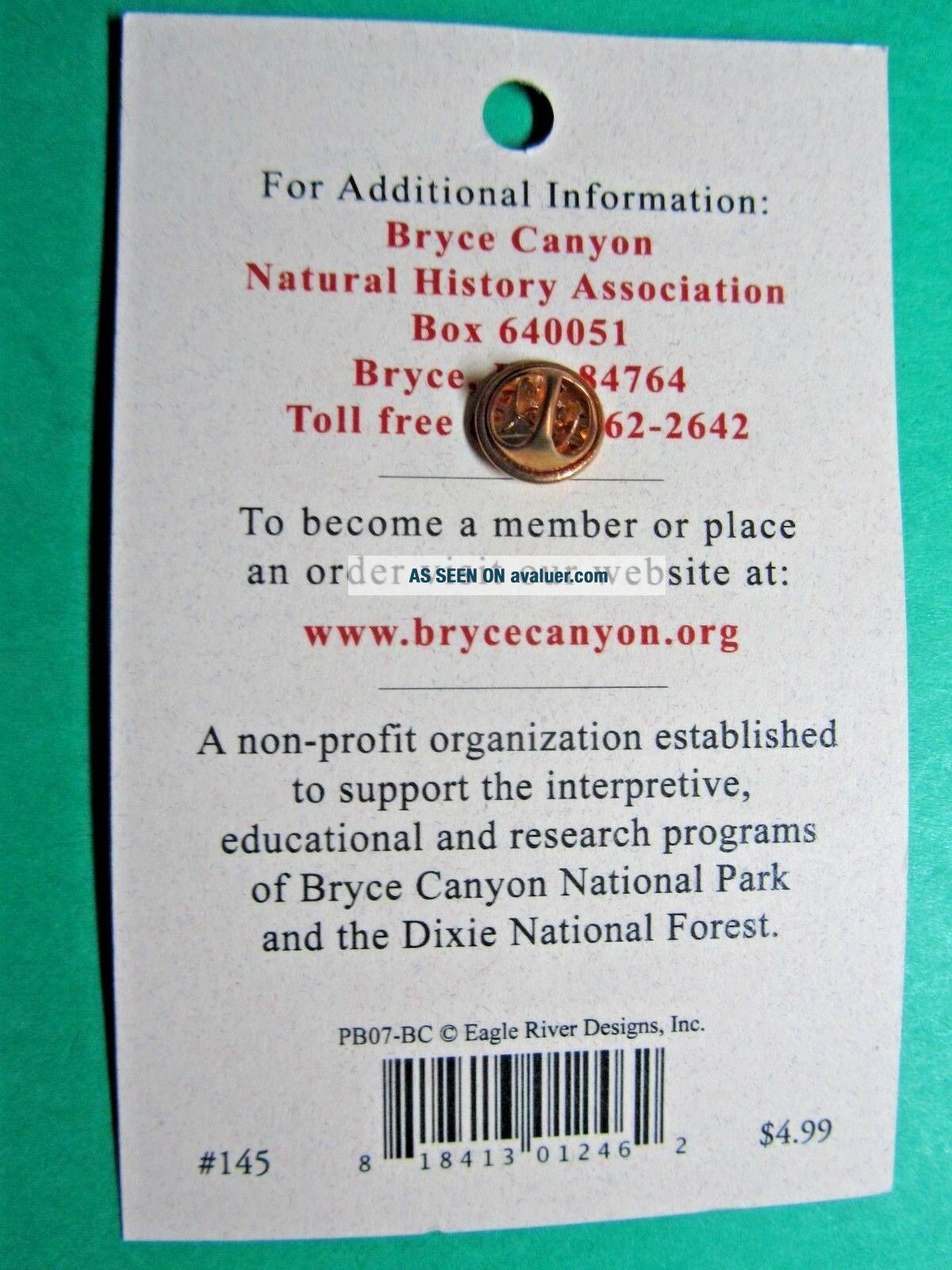 MOUNTAIN CHICKADEE BRYCE CANYON NATIONAL PARK WILDLIFE SERIES LAPEL HAT ...