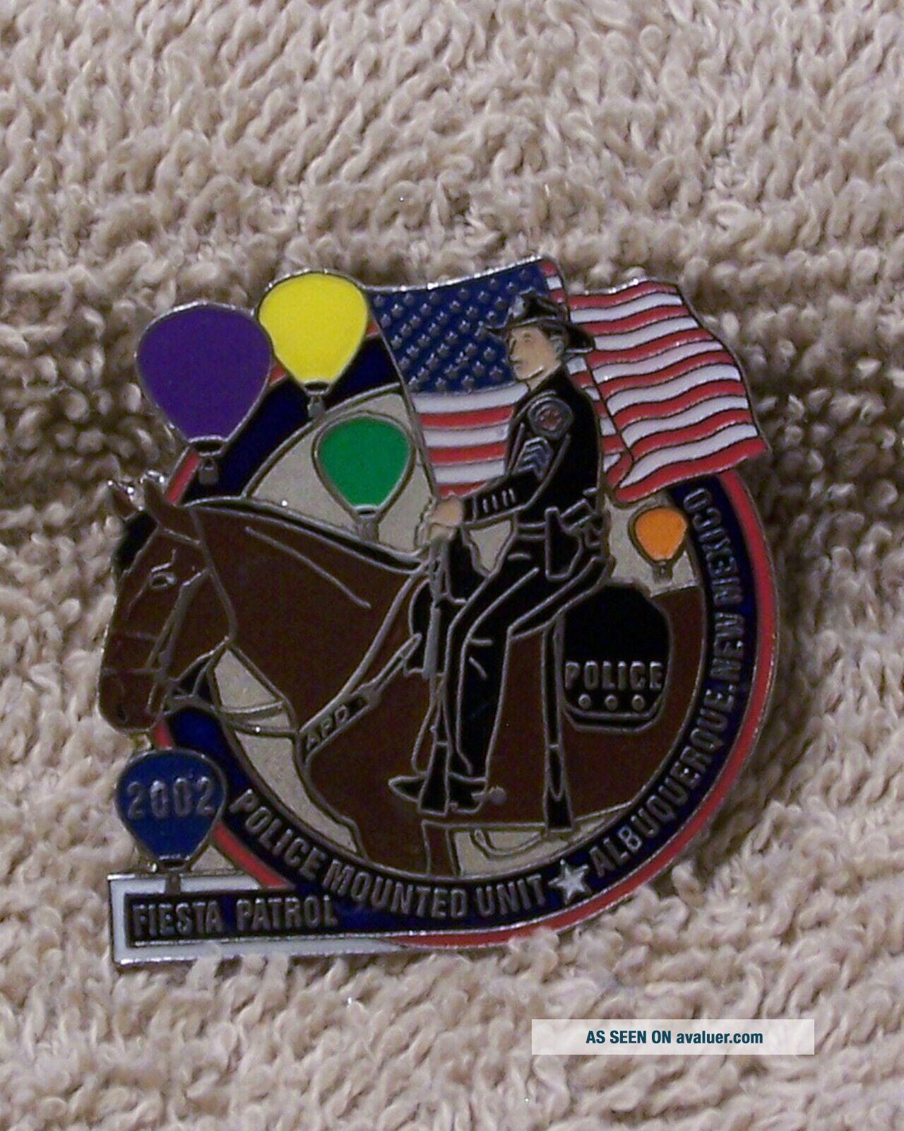 2002 FIESTA PATROL POLICE MOUNTED UNIT ALBUQUERQUE NM 695 OF 1, 200 ...