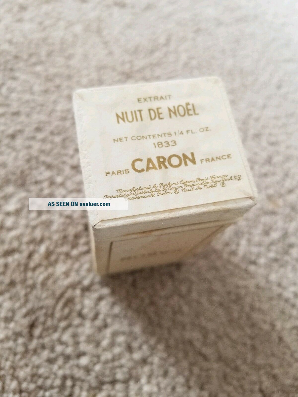 Vintage CARON Nuit De Noel Parfum Extrait Perfume Bottle 1/4 FL Oz Full ...