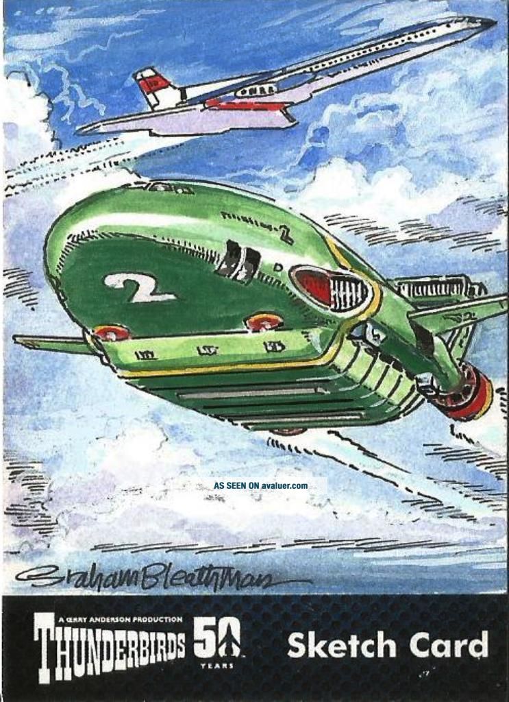 Thunderbirds 50 Years Sketch Card By Graham Bleathman Of Thunderbird ...
