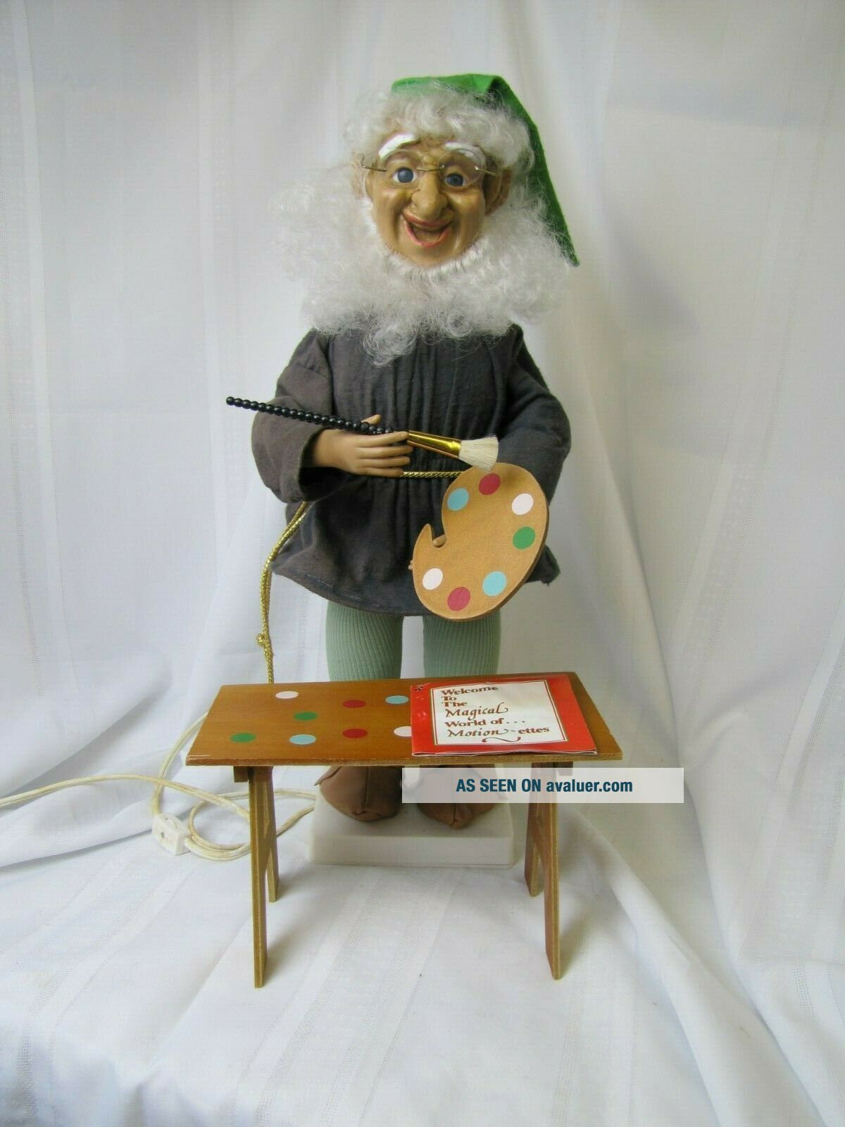 Vtg Telco MOTION - Ettes Of Christmas Animated ELF Workshop Worker ...