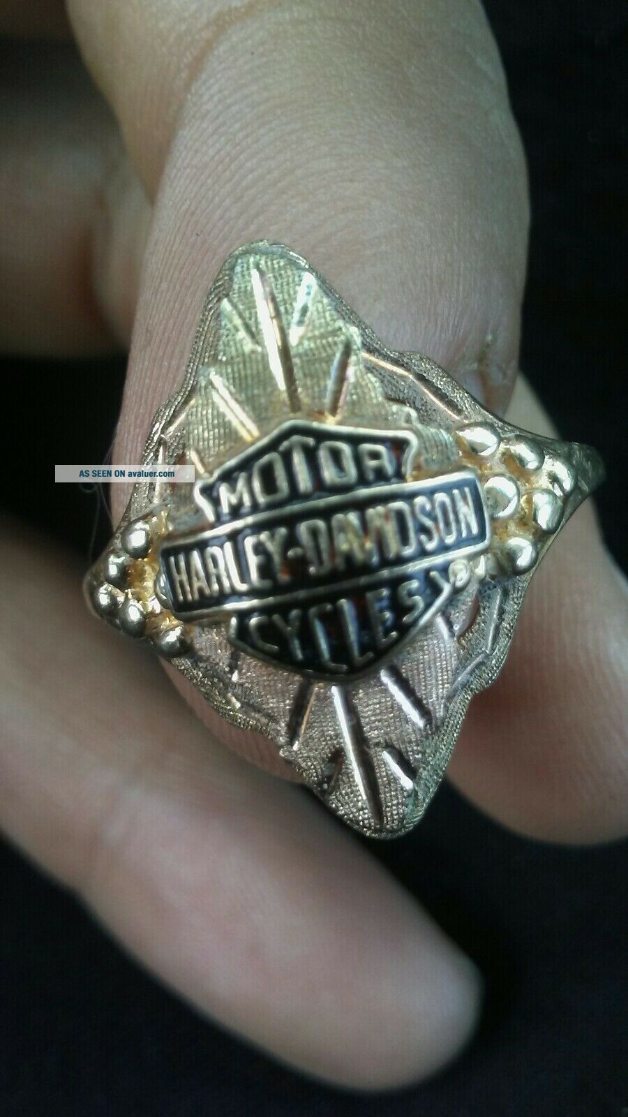 Harley Davidson Black Hills Gold Ring (10k Made By Stamper) | #4549363